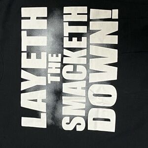 WWE | Shirts | Wwe The Rock Layeth The Smacketh Down Double Sided ...